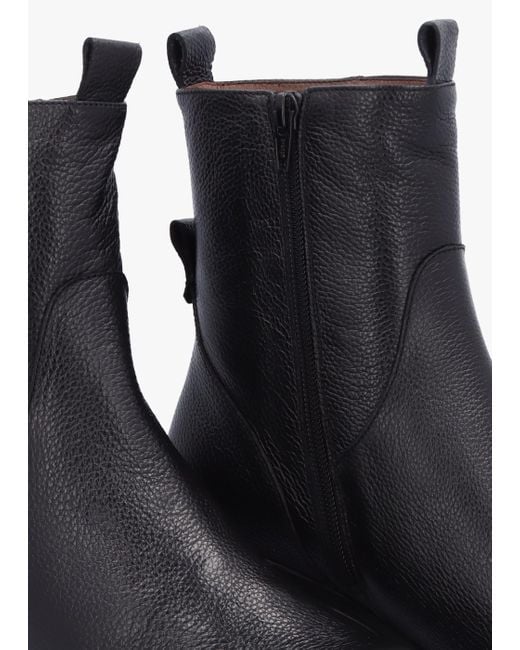 Wonders Leeds Black Leather Wedge Ankle Boots | Lyst