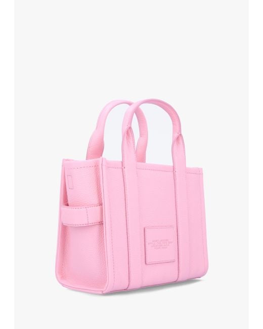 Marc Jacobs The Leather Small Ribbon Tote Bag , Suede in Pink | Lyst