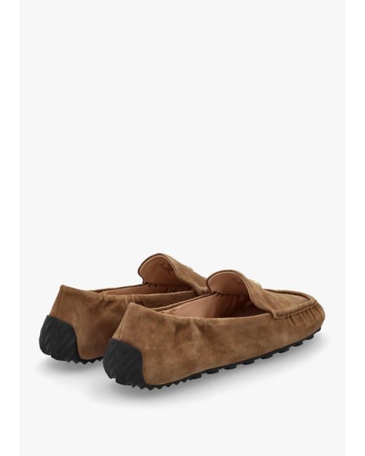 COACH Ronnie Coconut Suede Loafers in Brown | Lyst