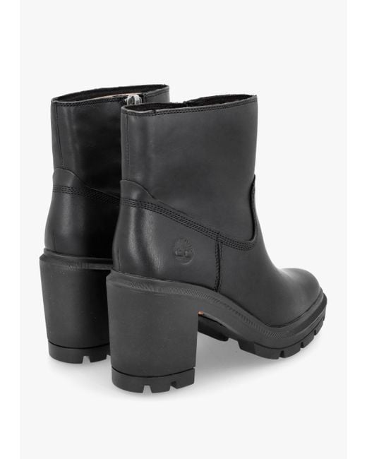 Timberland Allington Heights Leather Block Heel Ankle Boots , Leather ...