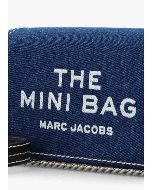 Marc Jacobs The Denim Chain Dark Wash Mini Cross-Body Bag in Blue | Lyst