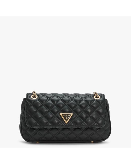 Guess Giully Black Quilted Cross-body Bag | Lyst