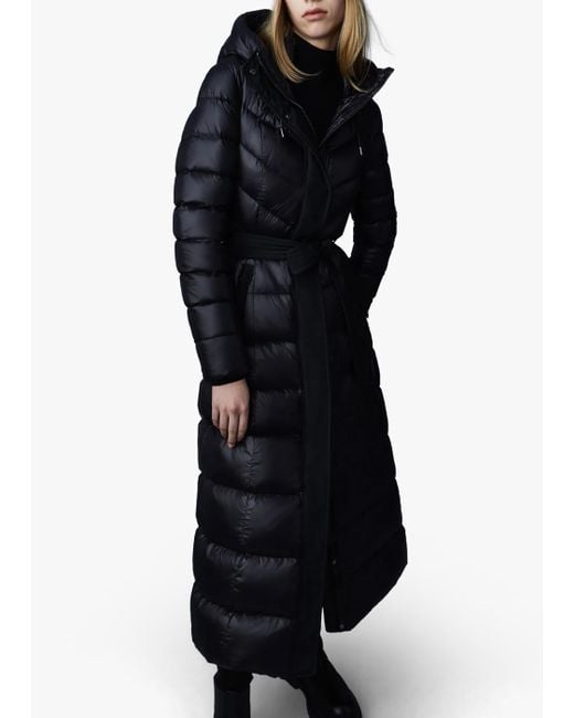 Mackage Calina R Lustrous Down Maxi Coat in Blue | Lyst