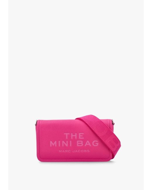Marc Jacobs The Leather Mini Hot Cross-Body Bag in Pink | Lyst