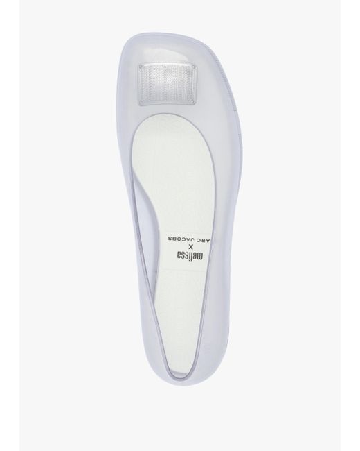 Marc Jacobs X Melissa Ruby Clear Ballet Pumps in White | Lyst