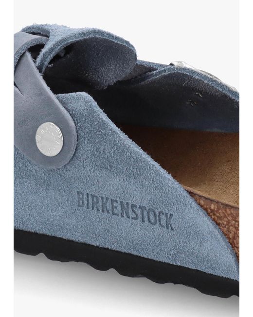 Birkenstock Boston Braided Elemental Suede Leather Clogs , Suede in ...
