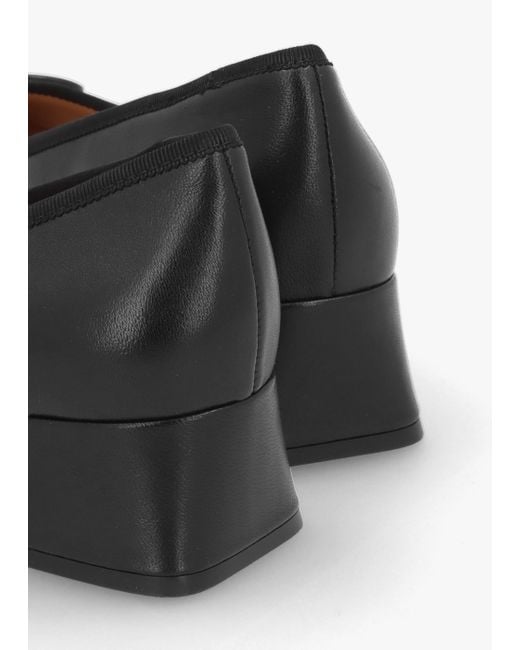 COACH Ava Leather Low Heel Ballet Pumps , Leather in White | Lyst