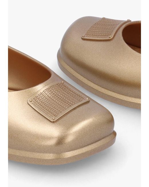 Marc Jacobs X Melissa Ruby Gold Beige Ballet Pumps in White | Lyst