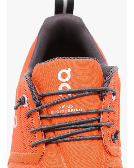 On Running Cloud 5 Waterproof Flame Eclipse Trainers in Red | Lyst