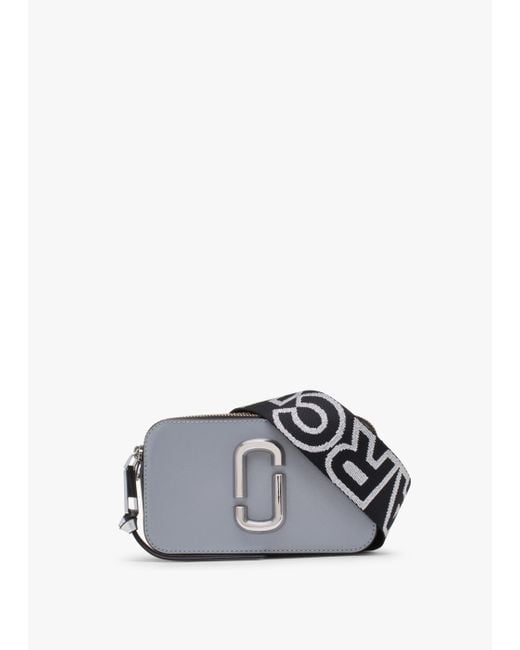 Marc Jacobs The Snapshot Wolf Grey Multi Leather Camera Bag in Gray | Lyst