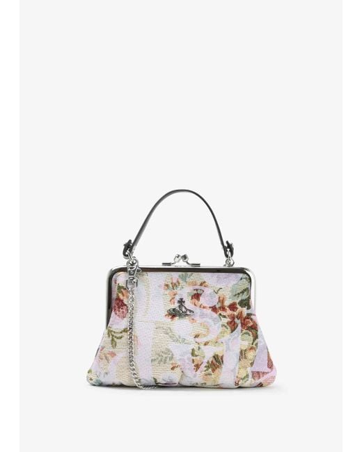 Vivienne Westwood Granny Frame Classic Orb Purse in White | Lyst