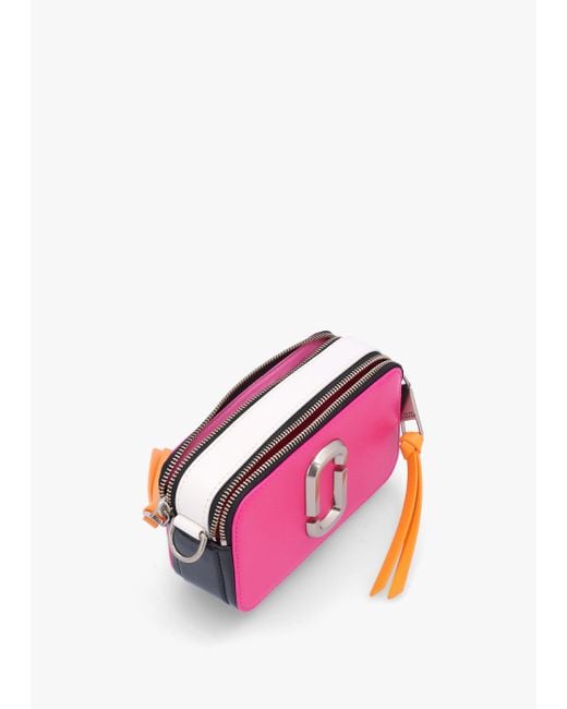 Marc Jacobs The Snapshot Hot Multi Leather Camera Bag in Pink | Lyst