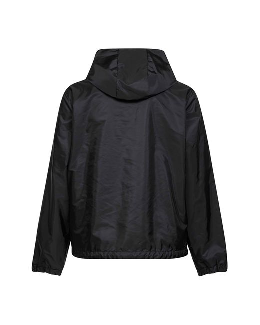 Moncler Grandans Hooded Windbreaker in Black for Men | Lyst UK