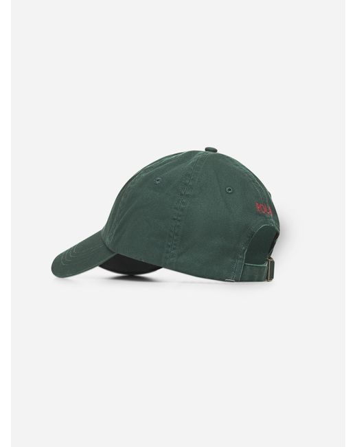Polo Ralph Lauren Green Chino Embroidered Cap for Men | Lyst