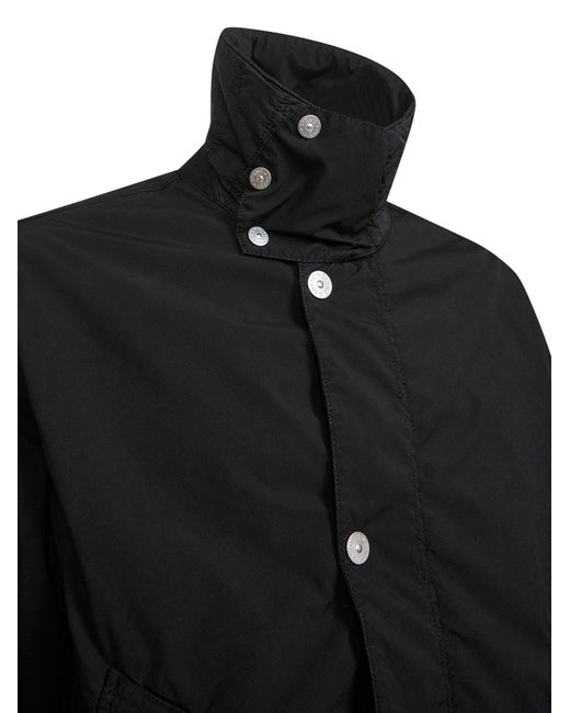 Stone Island Lightweight Canvas Coach Jacket in Black for Men | Lyst UK