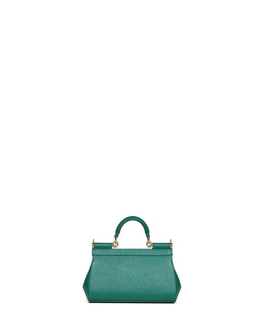 Dolce & Gabbana Emerald Mini Sicily Handbag in Green | Lyst UK