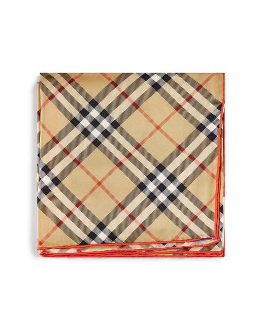Burberry Check Silk Scarf | Lyst UK
