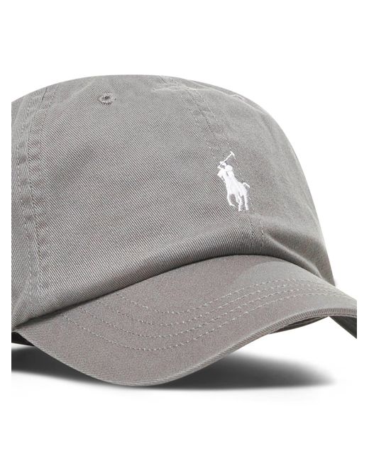 Polo Ralph Lauren Chino Baseball Cap in Grey for Men | Lyst UK