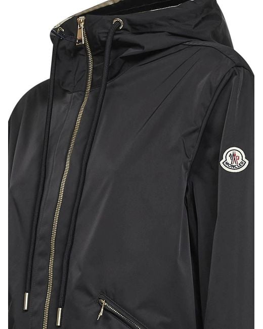 Moncler Cassiopeia Hooded Jacket in Black | Lyst UK