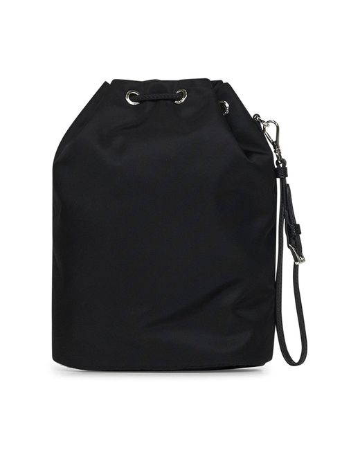 Prada Bucket Pouch Bag in Black | Lyst