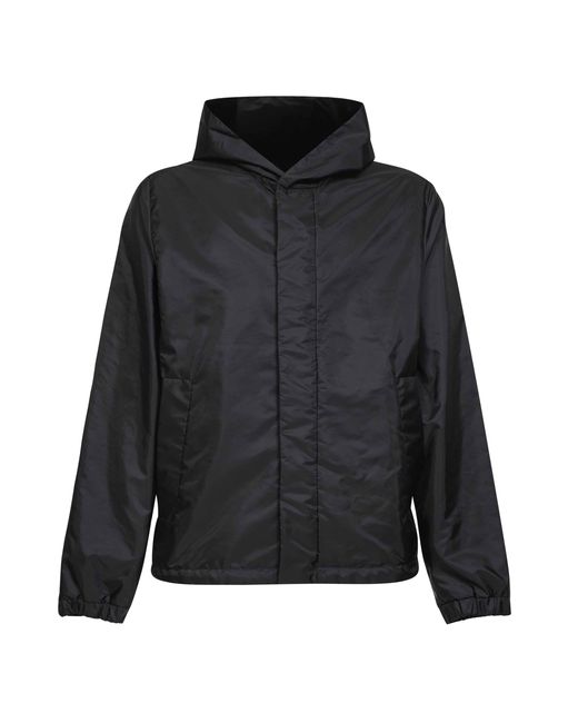Moncler Grandans Hooded Windbreaker in Black for Men | Lyst UK