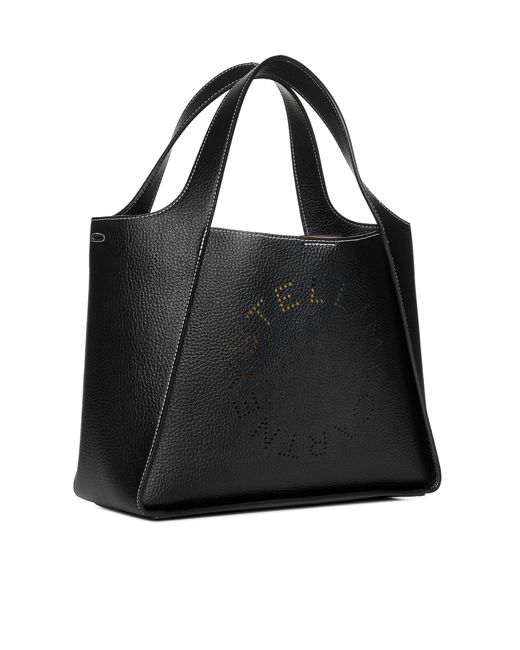Stella McCartney Logo Crossbody Bag in Black | Lyst