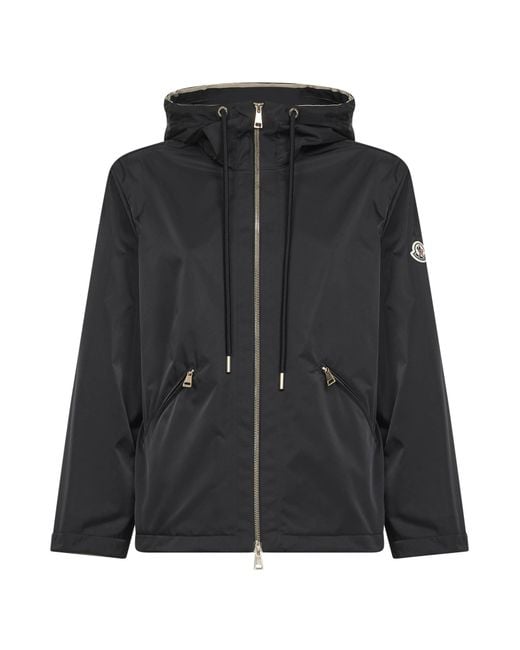 Moncler Cassiopeia Hooded Jacket in Black | Lyst UK
