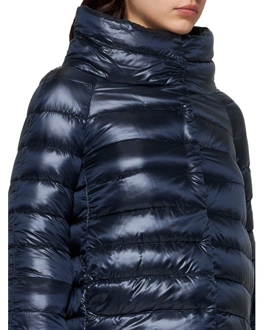 Herno Icons Sofia Quilted Nylon Down Jacket in Blue | Lyst UK