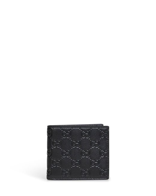 Gucci Gg Emblem Bi-Fold Wallet in White for Men | Lyst UK