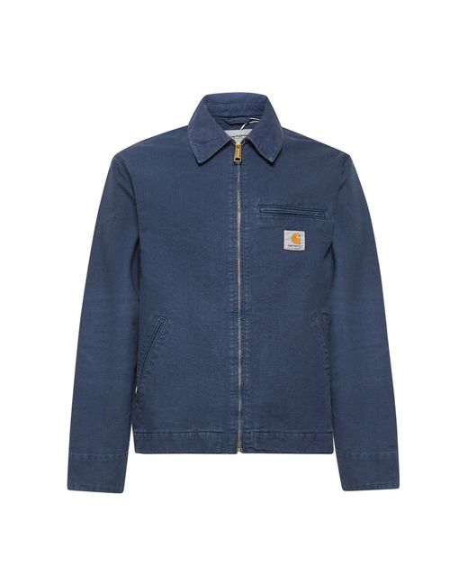 Carhartt Canvas Detroit Jacket in Blue for Men | Lyst