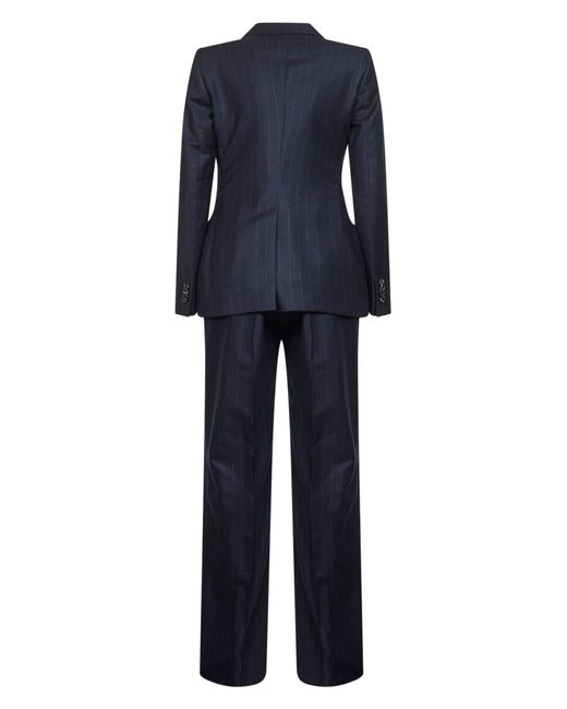 Tagliatore Pinstripe Virgin Wool Paris Suit in Blue | Lyst UK