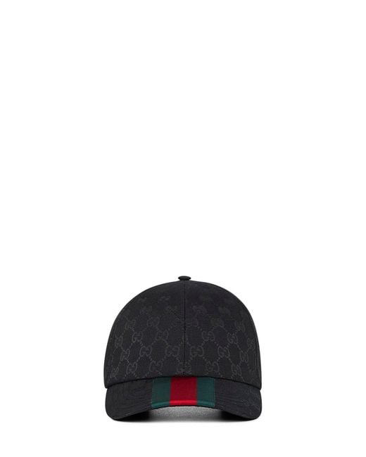 Gucci Original Gg Canvas Baseball Cap in Black for Men | Lyst