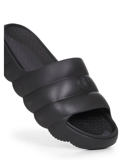 Moncler Eva Quilted Lilo Sliders in Black for Men | Lyst
