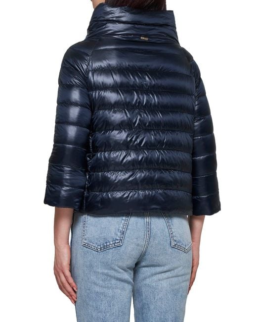 Herno Icons Sofia Quilted Nylon Down Jacket in Blue | Lyst UK