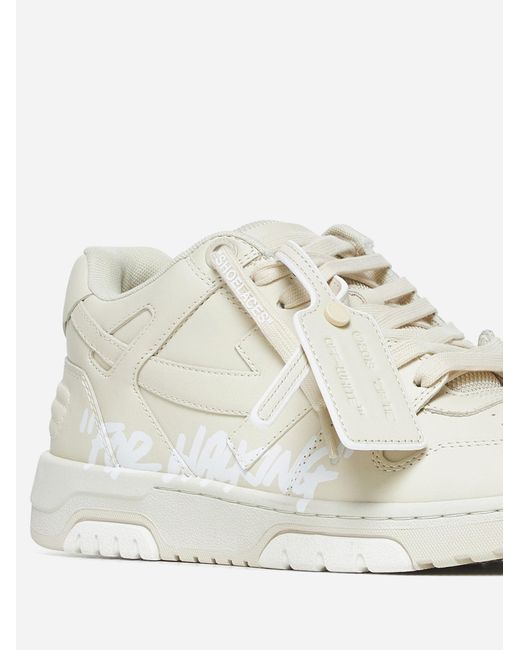 Off-White c/o Virgil Abloh Out Of Office "for Walking" Leather Sneakers ...