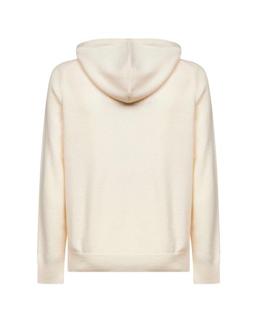 Mc2 Saint Barth Ivory Lambswool Notting Zip-Up Hoodie in White for Men ...