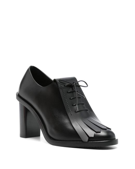 Max Mara Leather Ankle Boot Boots in Black | Lyst