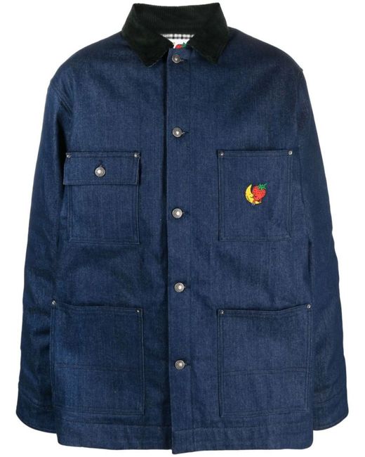 Sky High Farm Universe Logoed Jacket in Blue for Men | Lyst