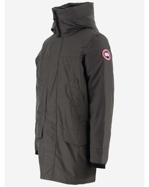 Canada Goose Dark Logo Patch Jacket in Gray for Men | Lyst