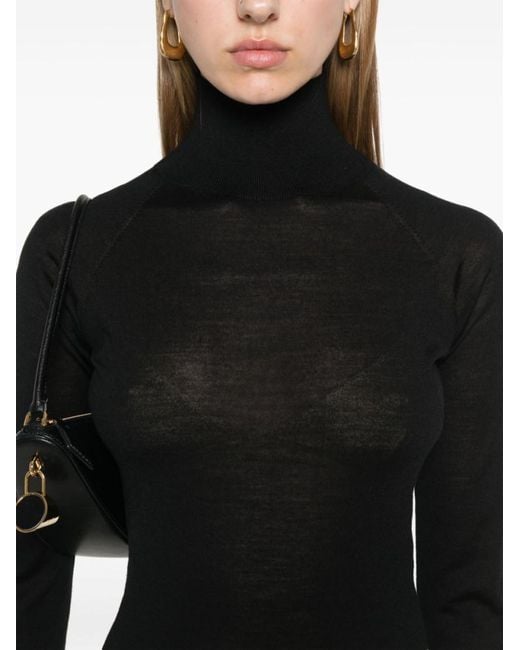 Alaïa Sheer Body in Black | Lyst
