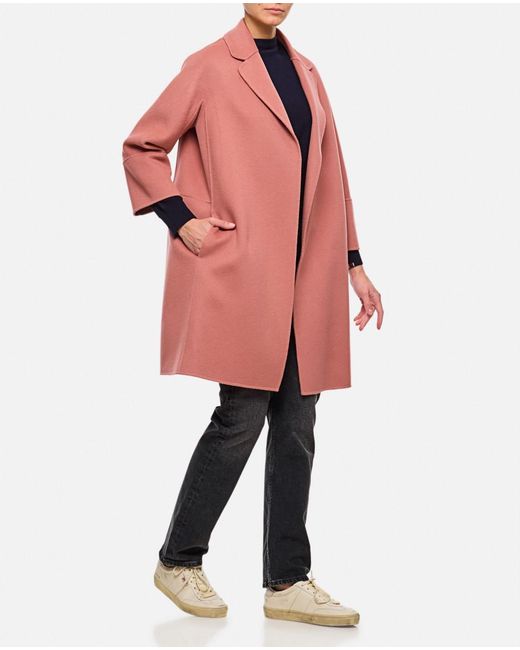 Max Mara Arona Short Coat in Red | Lyst