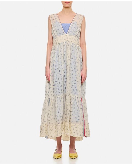 Péro Printed Dress in White | Lyst
