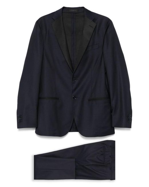 Corneliani Logo Suit in Blue for Men | Lyst
