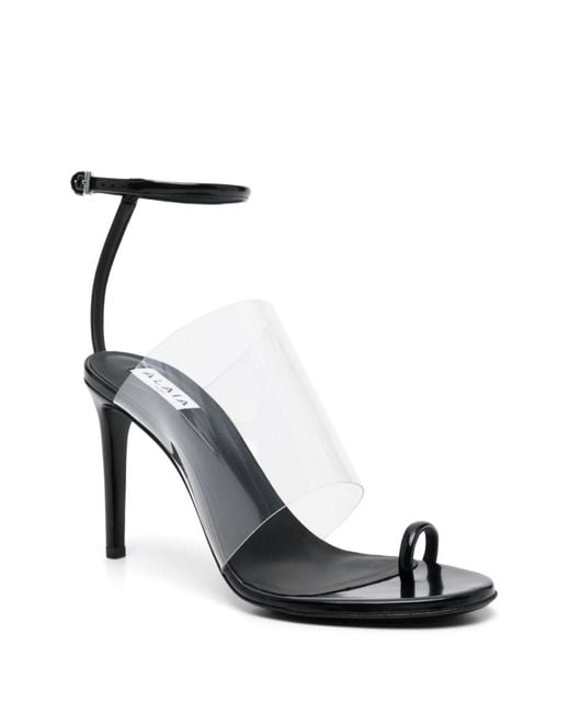 Alaïa Sandal With Transparent Band in Black | Lyst