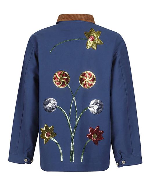 Sky High Farm Universe Embroidered Denim Jacket in Blue for Men | Lyst