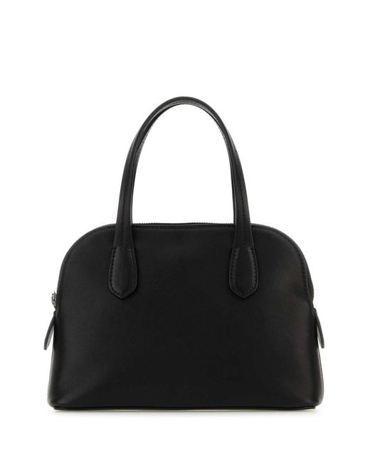 The Row Ingrid Satchel Bag in Black | Lyst