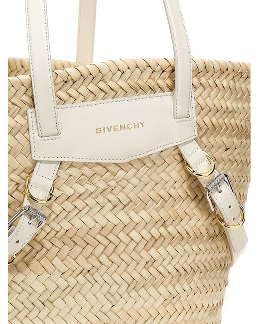 Givenchy Raffia Voyou Shopper Tote Bag in Natural | Lyst