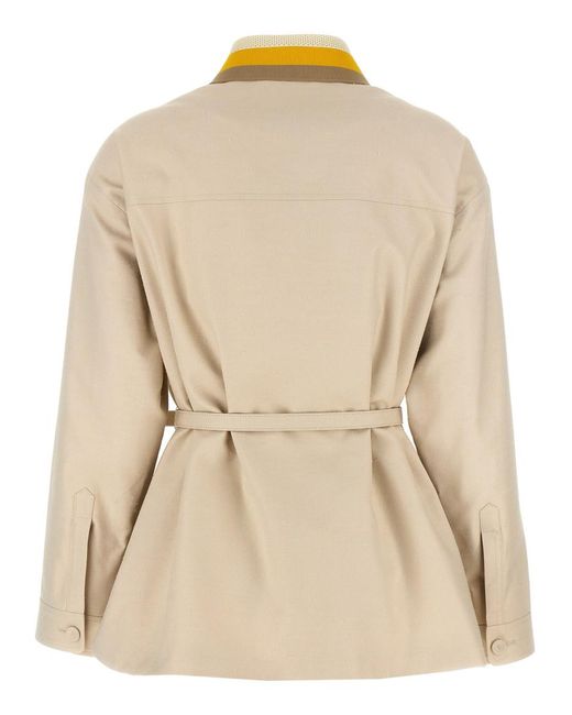 Fendi Go-To Jacket Jacket in Natural | Lyst