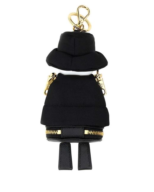 Prada Robot Key Holder in Black | Lyst