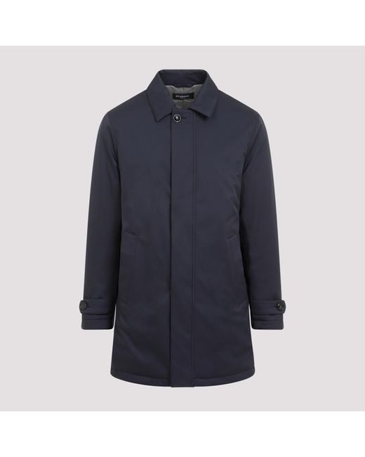 Kiton Classic Coat in Blue for Men | Lyst